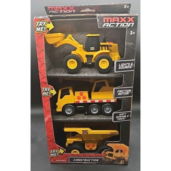 Maxx Action | Toys | Maxx Action Trucks Lights Sound Construction ...